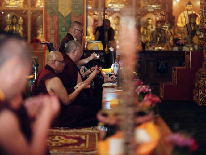 Empowerment and consecration ceremony at Karma Kagyu Monastery, Tainan ...